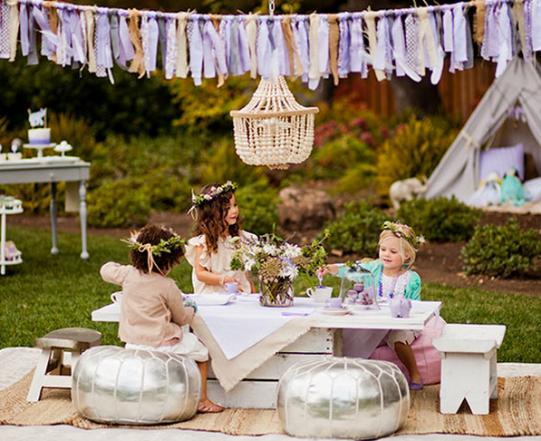 Purple Tea Birthday Party - Rustic Baby Chic