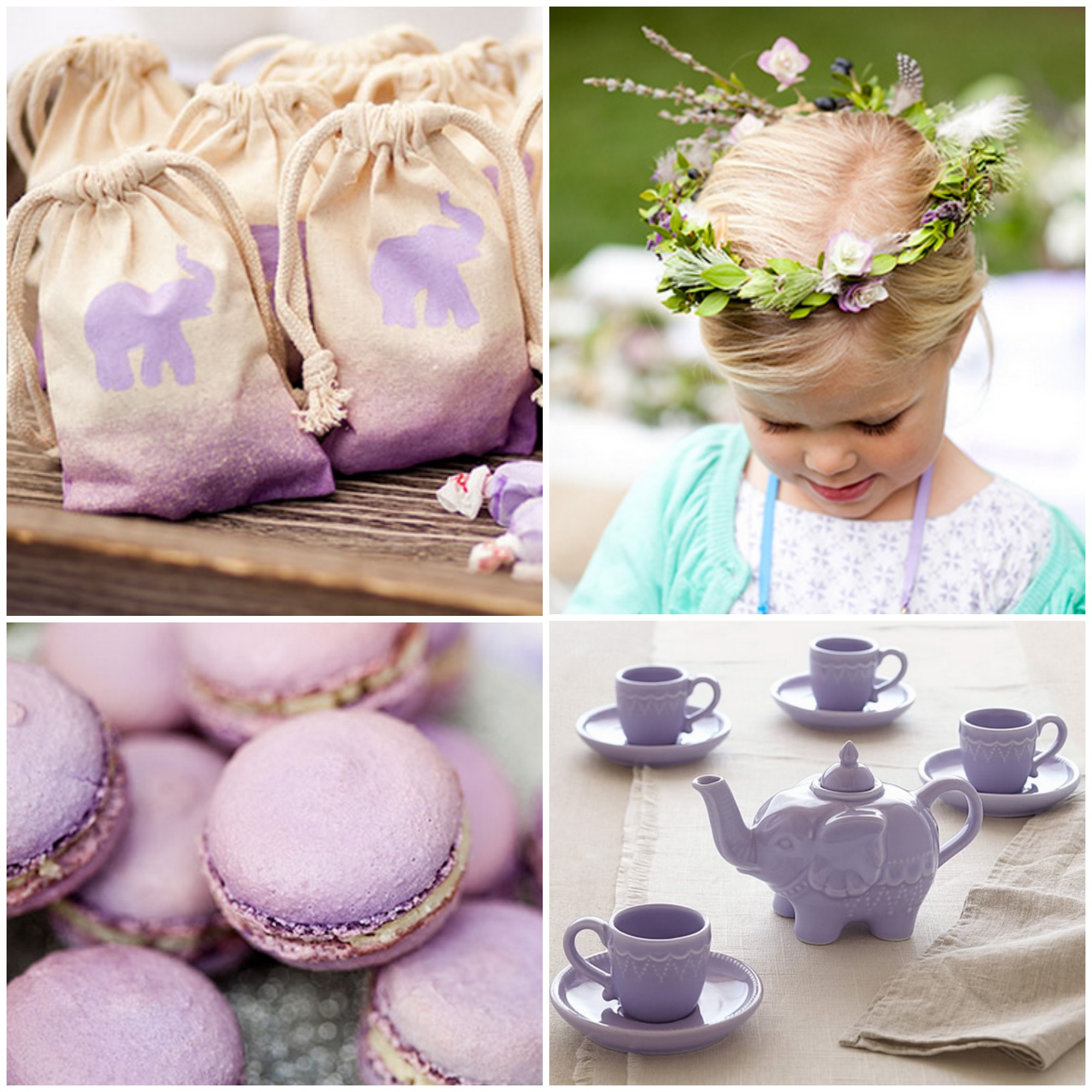 Purple Tea Birthday Party - Rustic Baby Chic
