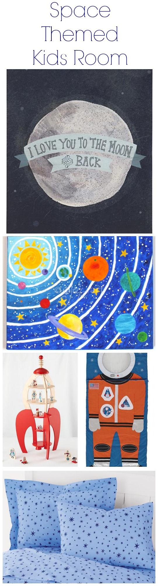 Space Themed Kids Room - Rustic Baby Chic